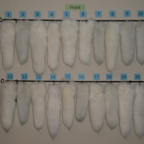 Eco Friendly Platinum Fox Tails - Etsy