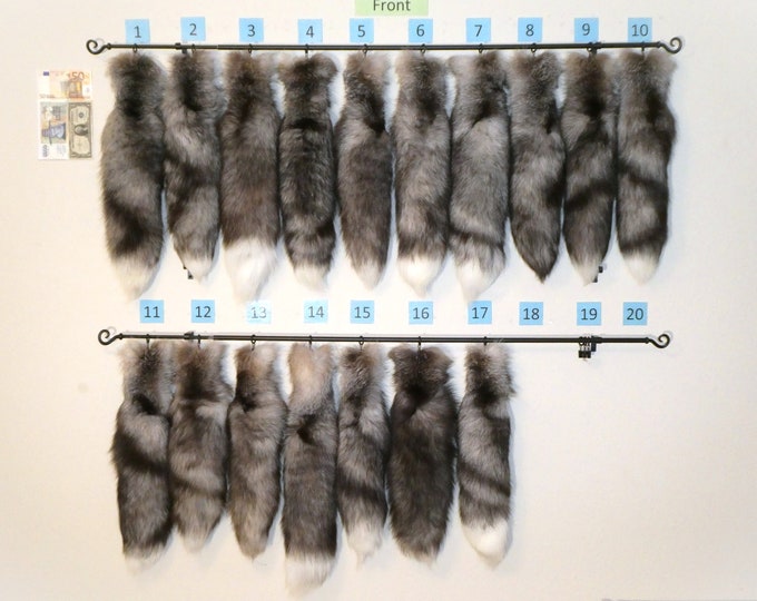Eco Friendly Frost/indigo Fox Tails - Etsy