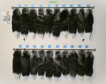 Eco Friendly Frost/indigo Fox Tails - Etsy