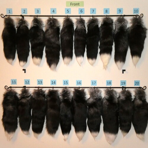 Eco Friendly Platinum Fox Tails - Etsy