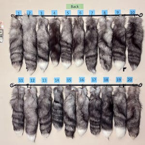 Eco Friendly Frost/indigo Fox Tails - Etsy