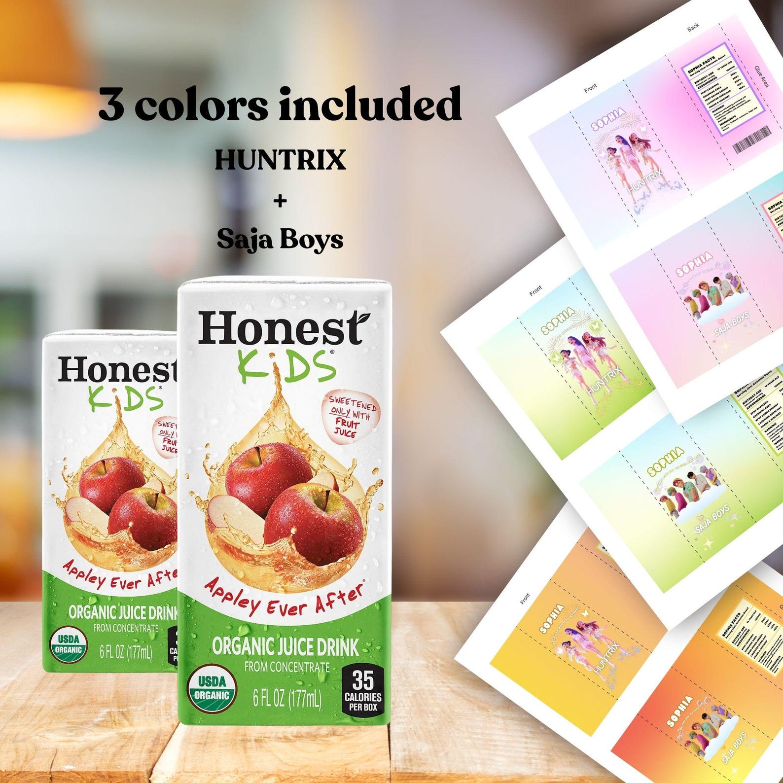 Kpop Juice Box Wrapper Label | Saja Boys, Huntrix (digital Download) - Etsy