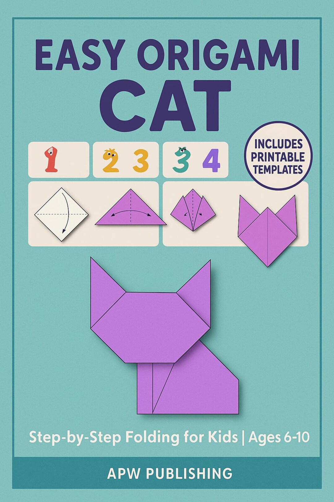 Easy Cat Origami: Step-by-step Folding Guide (PDF Download) - Etsy UK