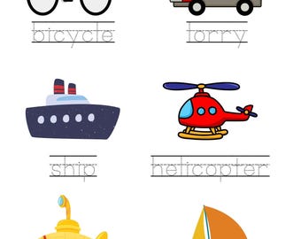 Transportation Sort Worksheet: Land, Air & Water Game (digital Download ...