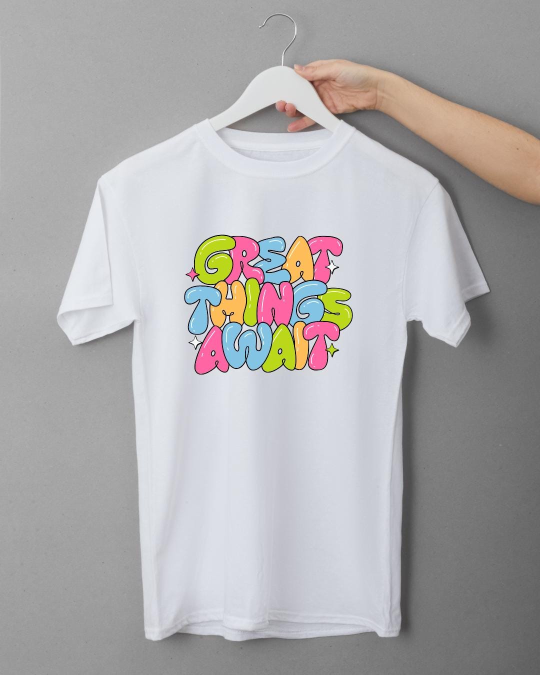 Great Things Await Inspirational T Shirt - Etsy