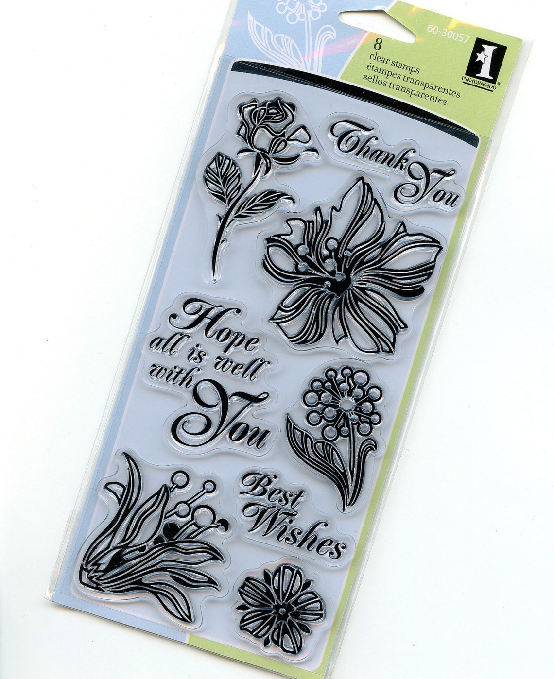 Floral Expressions - Clear Acrylic Stamps From Inkadinkado - Etsy