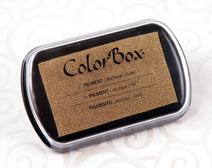 Colorbox Pigment Ink Pad full Size Gold - Etsy