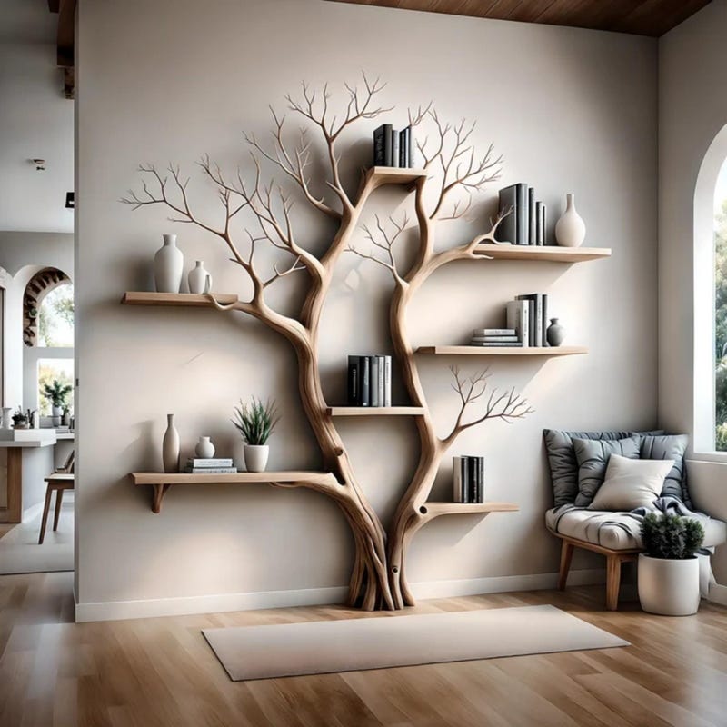 Wall Tree Bookshelf - Etsy