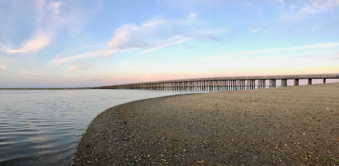 Powder Point Bridge Panoramic // Duxbury Beach Photograph // Nautical ...
