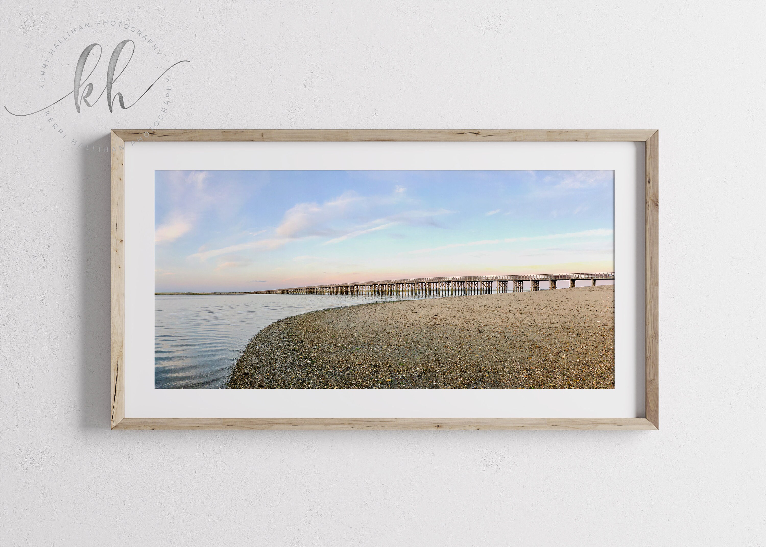 Powder Point Bridge Panoramic // Duxbury Beach Photograph // Nautical ...