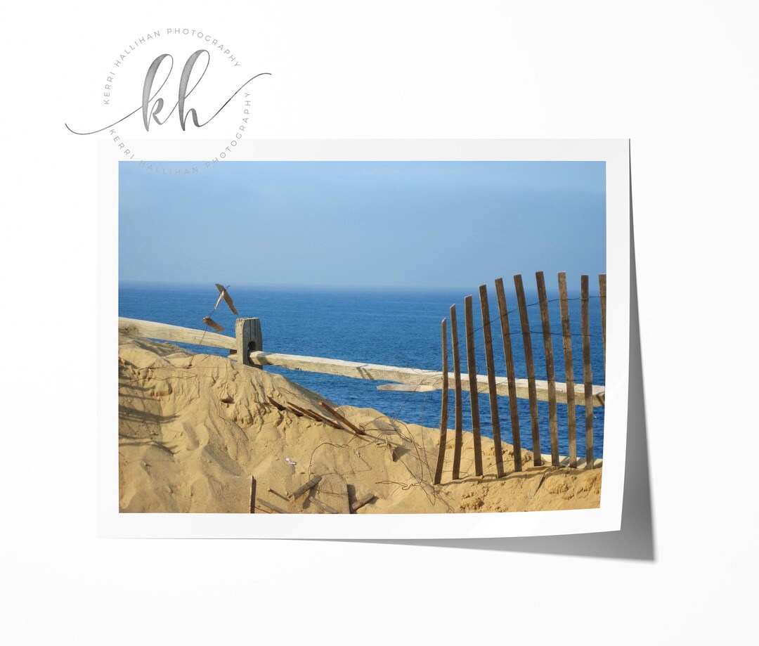 Wellfleet Beachcomber Beach Fence // Cape Cod Photograph // Living Room ...
