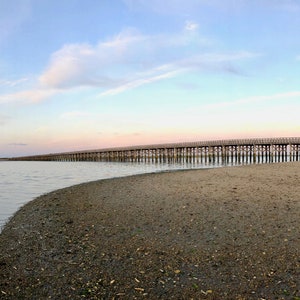 Powder Point Bridge Panoramic // Duxbury Beach Photograph // - Etsy