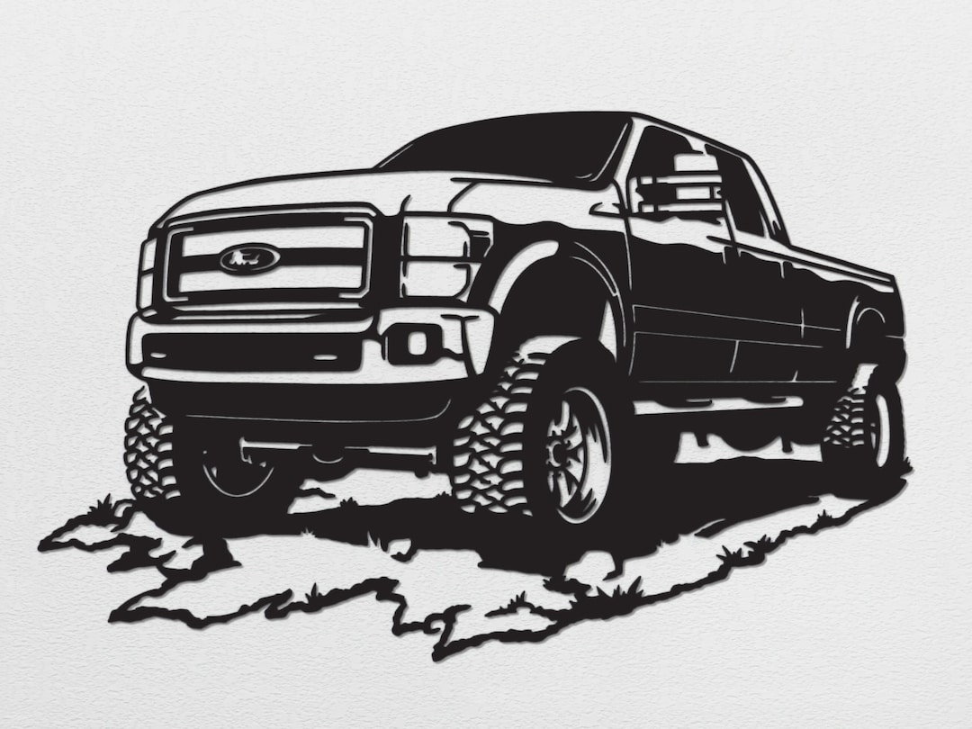 Ford F350 Metal Wall Art - Etsy