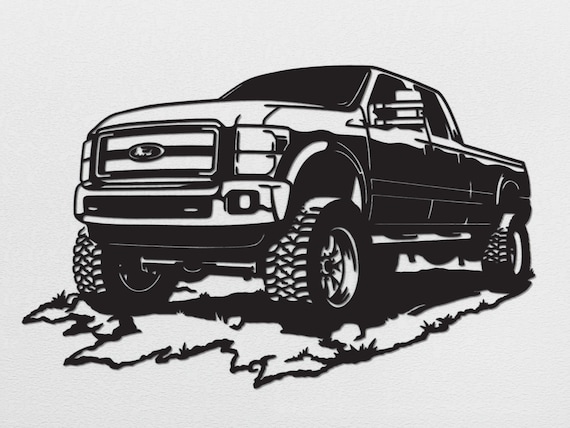 Ford F350 Metal Wall Art - Etsy