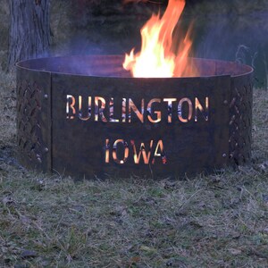 Fire Ring - Fire Pit - Personalized - Portable - Biker Skull Design - Etsy