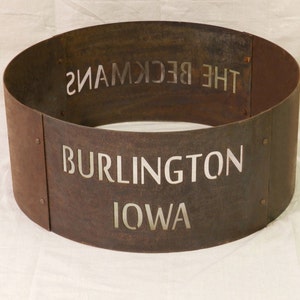 Personalized - Fire Ring - Fire Pit - Portable - Etsy