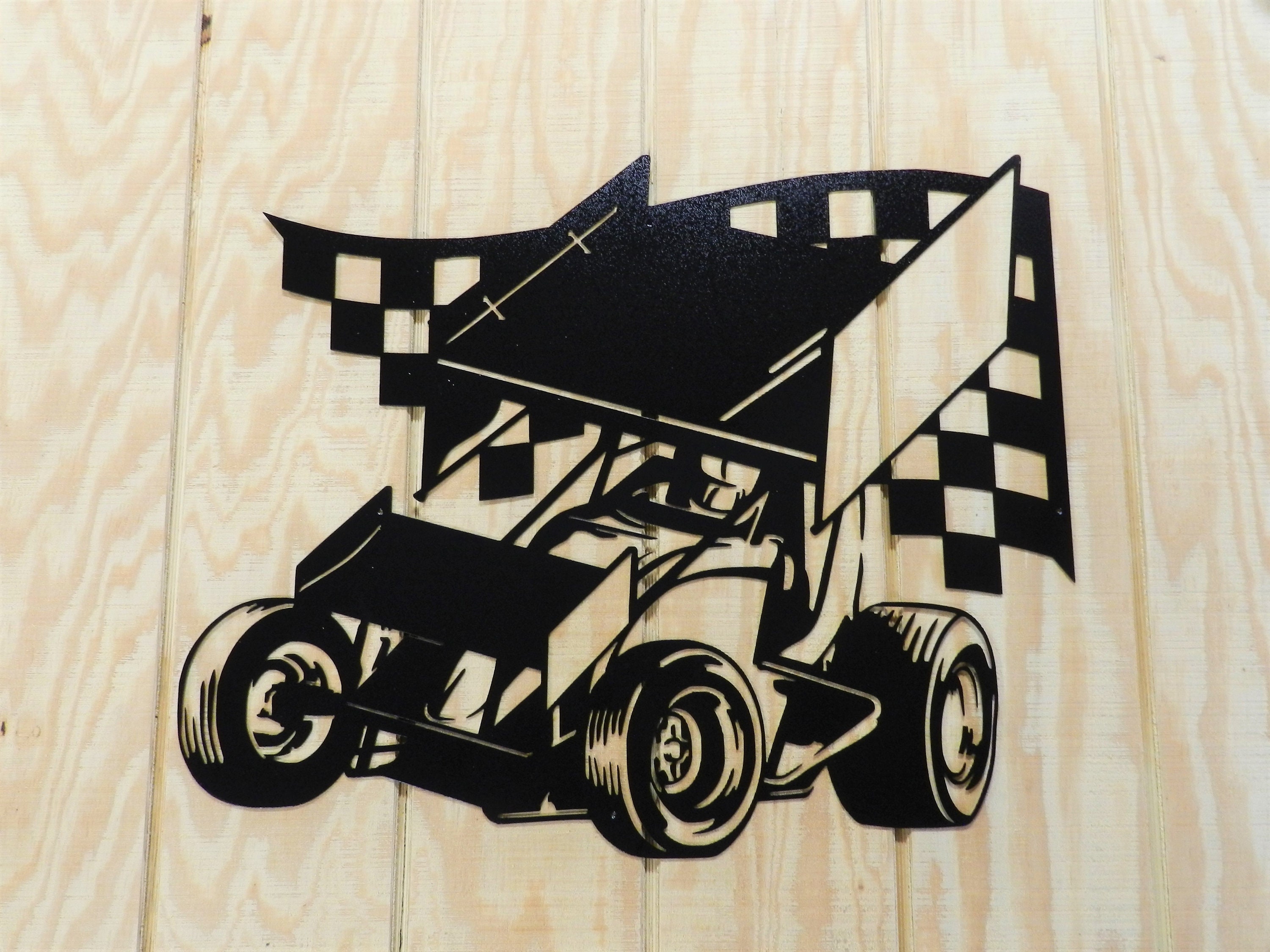 Sprint Car Racing Metal Wall Art - Etsy