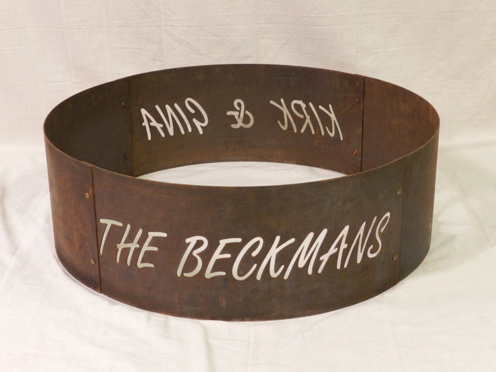 Personalized Fire Ring Fire Pit Portable - Etsy