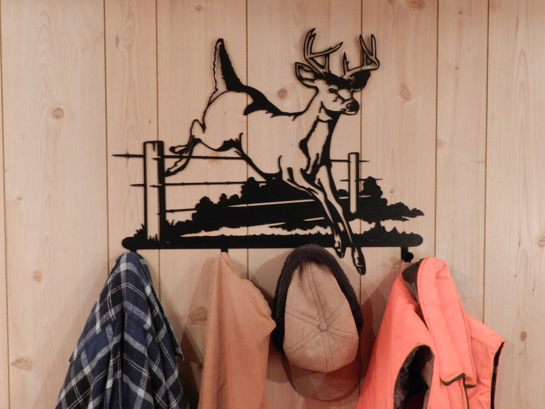 Buck Deer Coat Rack - Etsy