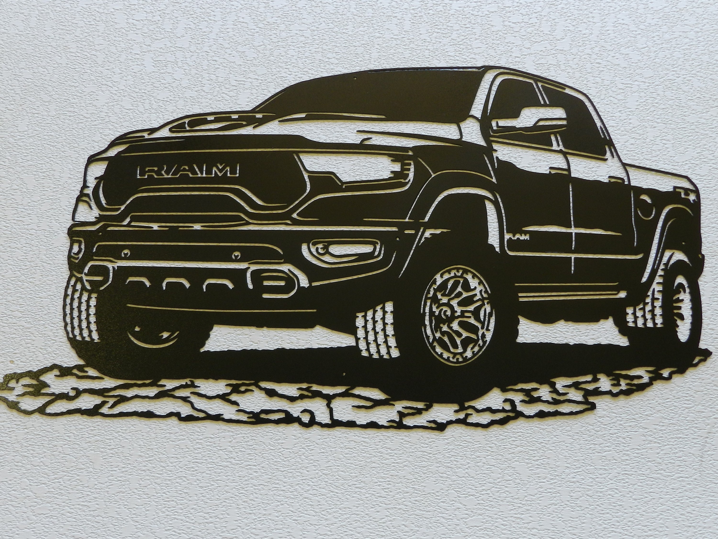 Dodge Ram Trucks Metal Art