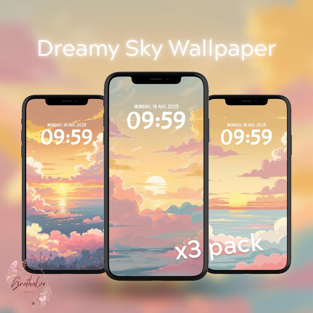 Dreamy Sky Phone Wallpaper | Aesthetic Sunset iPhone Background ...