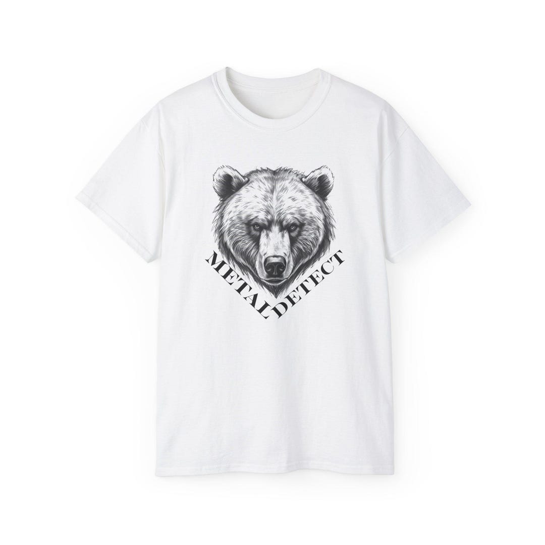 Bear Metal Detecting T-shirt: Detectorist Cotton Tee - Etsy