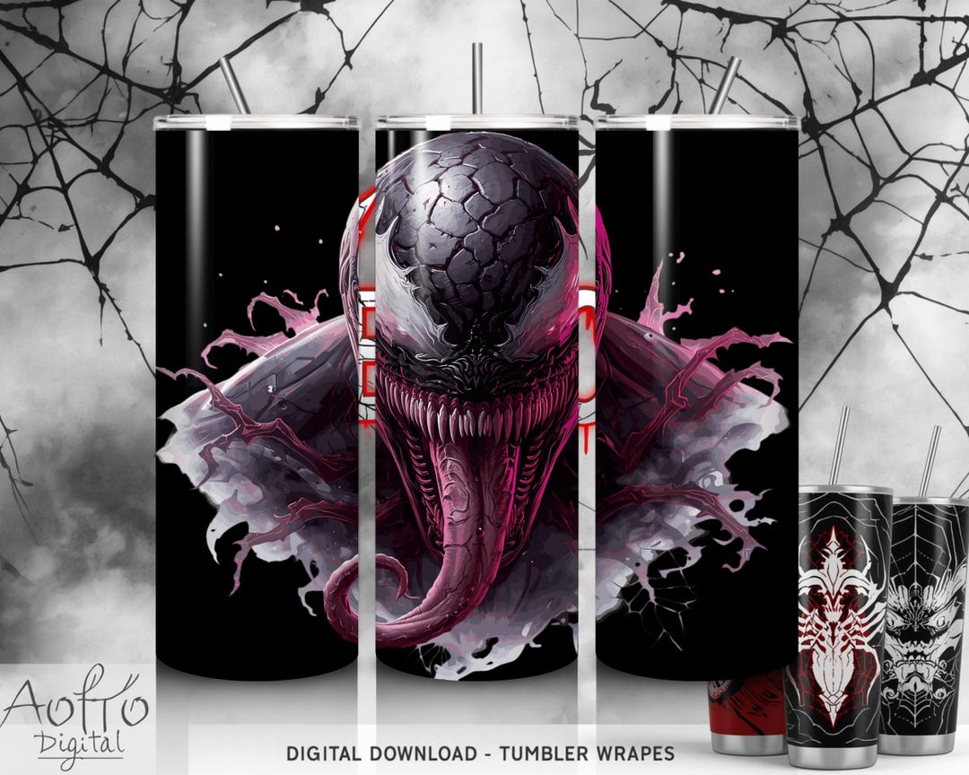 Venom Tumbler Wrap | Gothic Horror 20oz Skinny Cup (digital Download ...