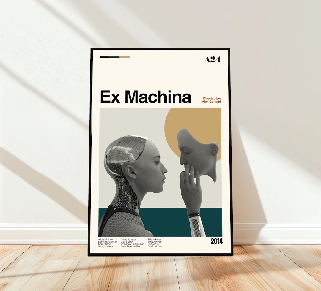 Ex Machina Poster - Movie Poster - Midcentury Modern Art - Minimalist ...