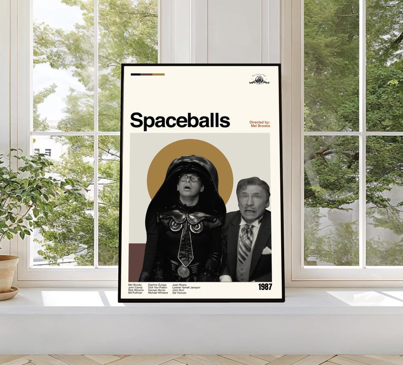 Spaceballs Poster - Movie Poster - Midcentury Modern Art - Minimalist ...
