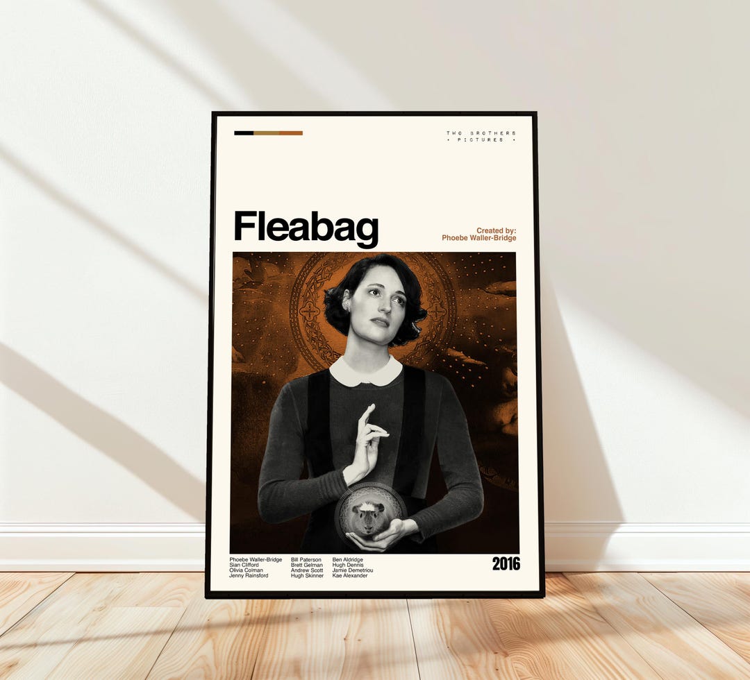 Fleabag Poster - Movie Poster - Midcentury Modern Art - Minimalist Art ...