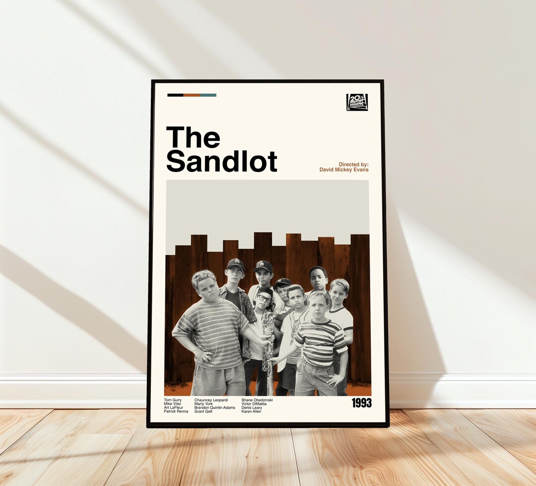 The Sandlot Poster - Movie Poster - Midcentury Modern Art - Minimalist ...