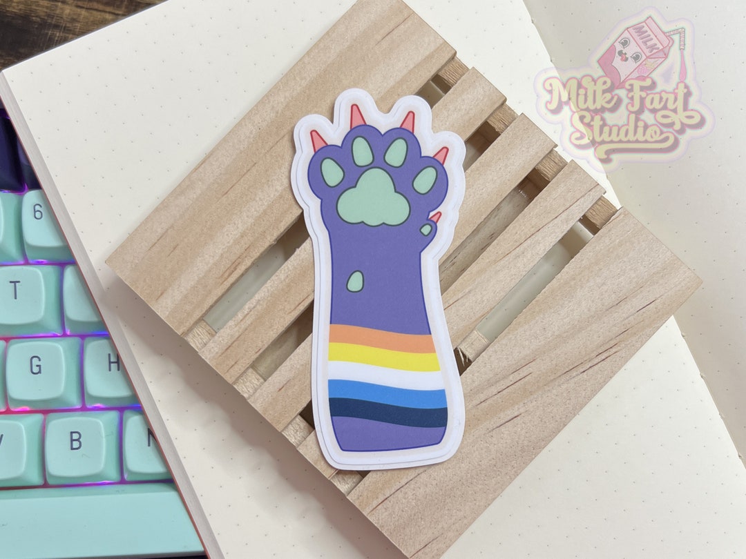 Aroace Pride Cat Paw Sticker, Aroace Pride, Aroace Sticker, LGBTQIA ...