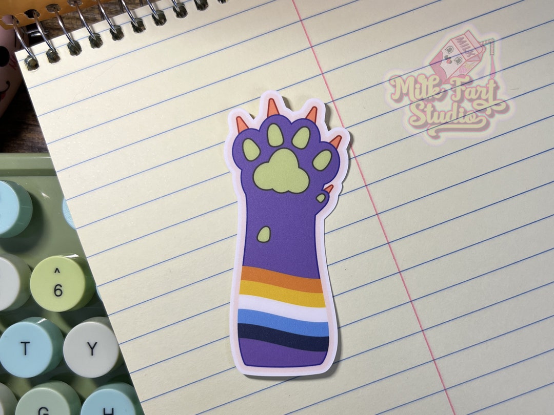 Aroace Pride Cat Paw Sticker, Aroace Pride, Aroace Sticker, LGBTQIA ...