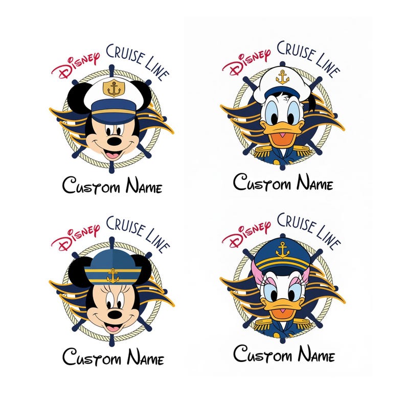 Custom Cruise Characters Disney Cruise Door Magnet, Mickey, Minnie ...