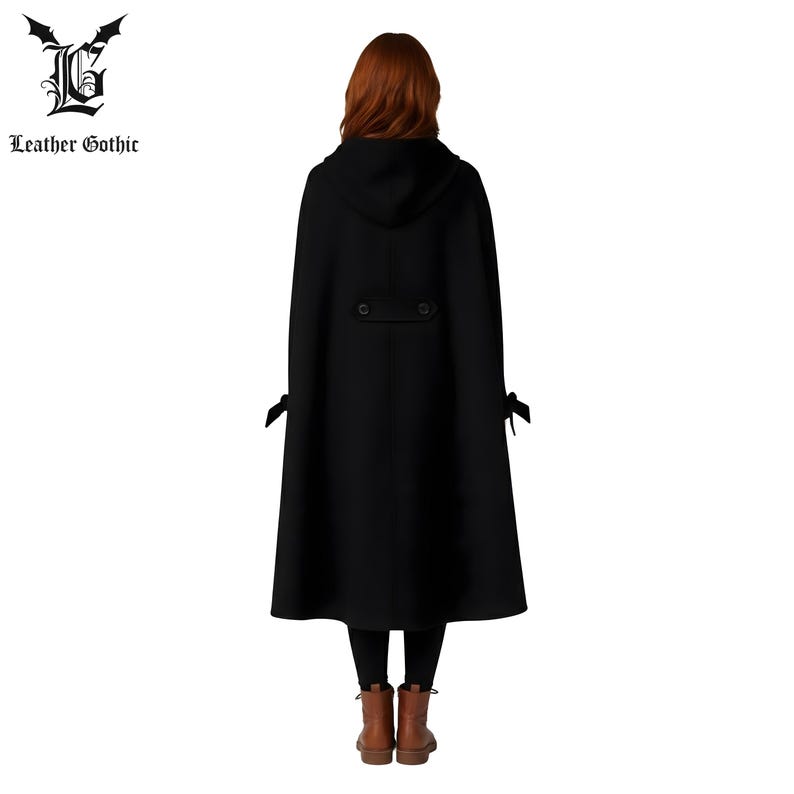 Women Wool Cape Coat, Plus Size Wool Cape Coat, Winter Wool Coat, Swing ...