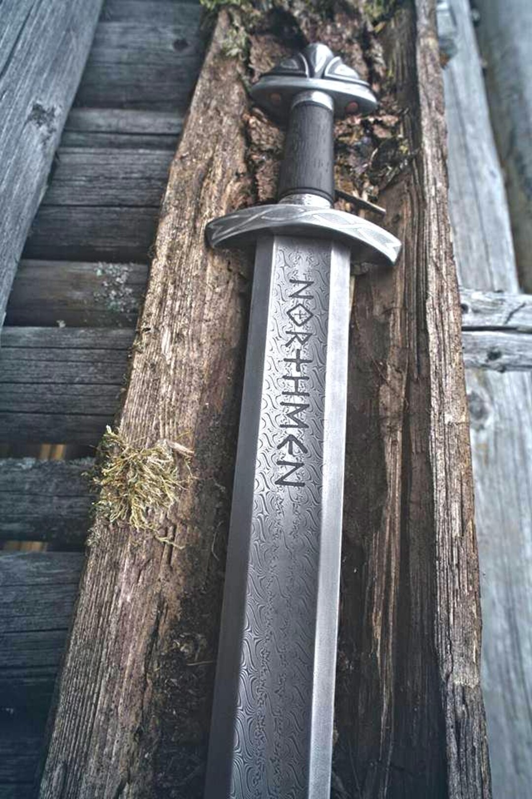 Hand Forged Medieval Viking Sword | Damascus Steel Northmen Long Sword ...