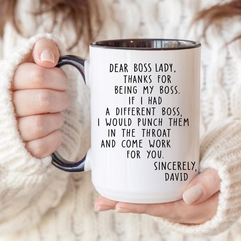 Dear Boss Mugs - Etsy
