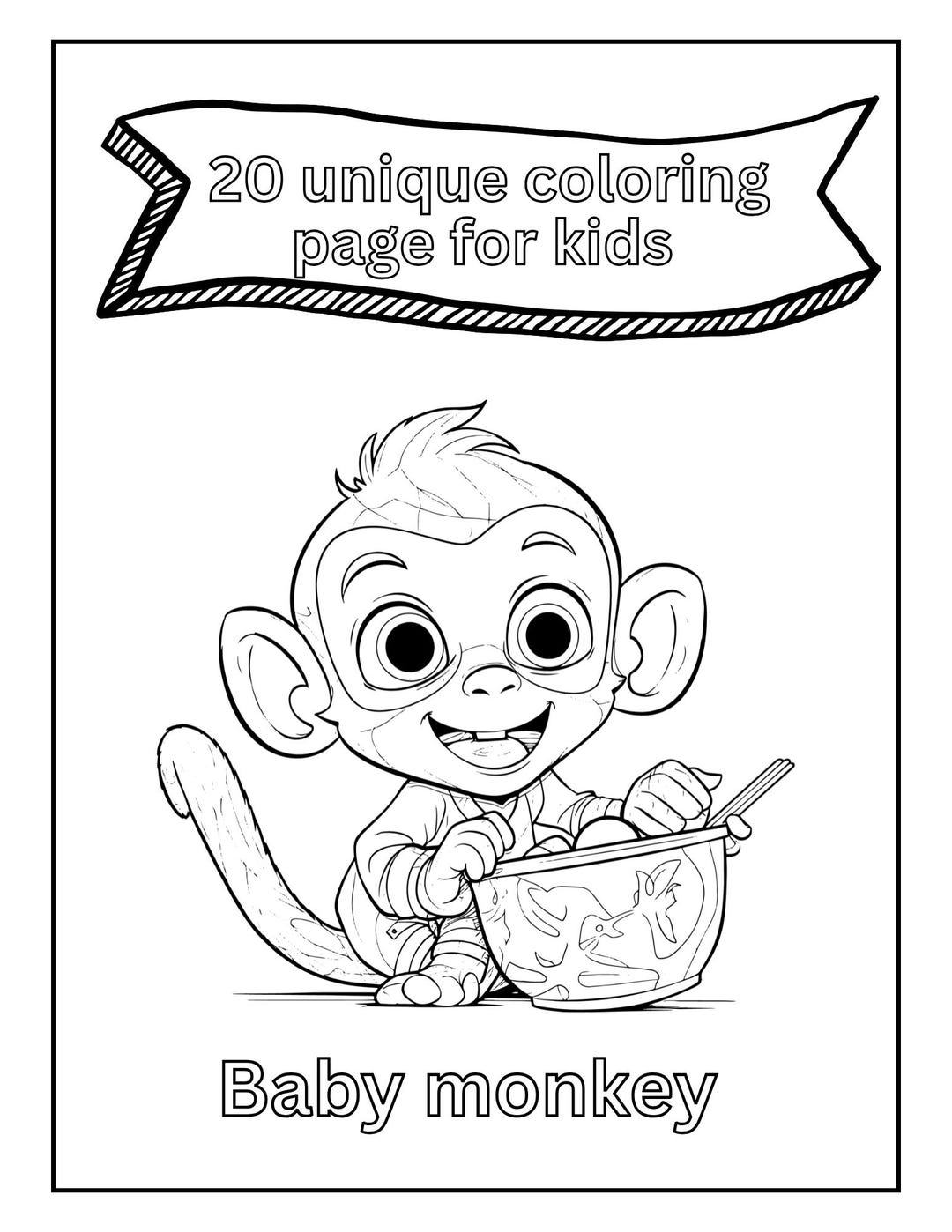 Kids Coloring Pages | 20 Fun Printable Sheets (PDF) - Etsy