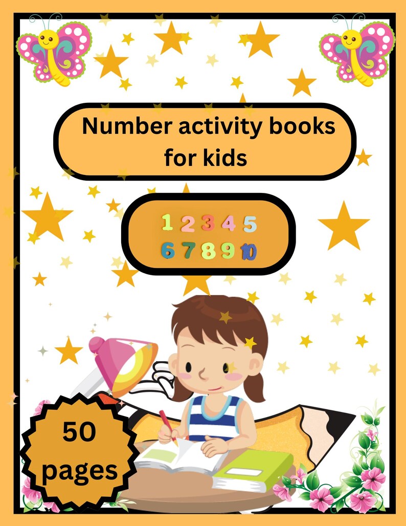 Numbers 1–50 Activity Book | Printable Number Worksheets for Kids ...