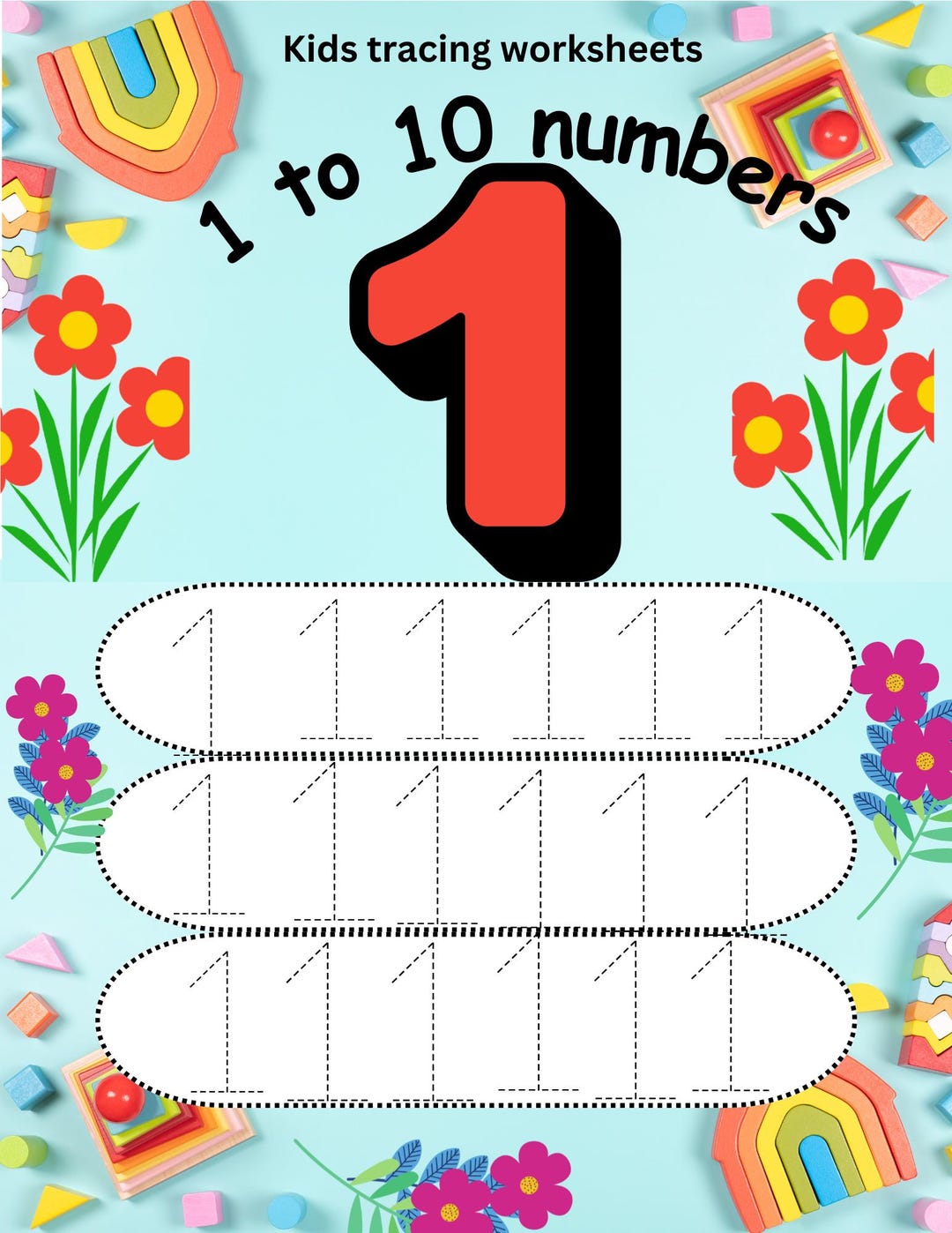 1 T0 10 Counting,counting Printable ,preschool Numbers Learning ...