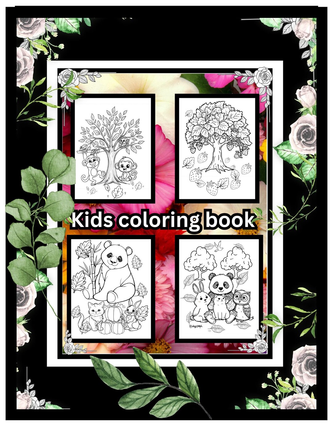 10 Cute Animals Coloring Book for Kids – Fun, Easy, Traceable Pages for ...