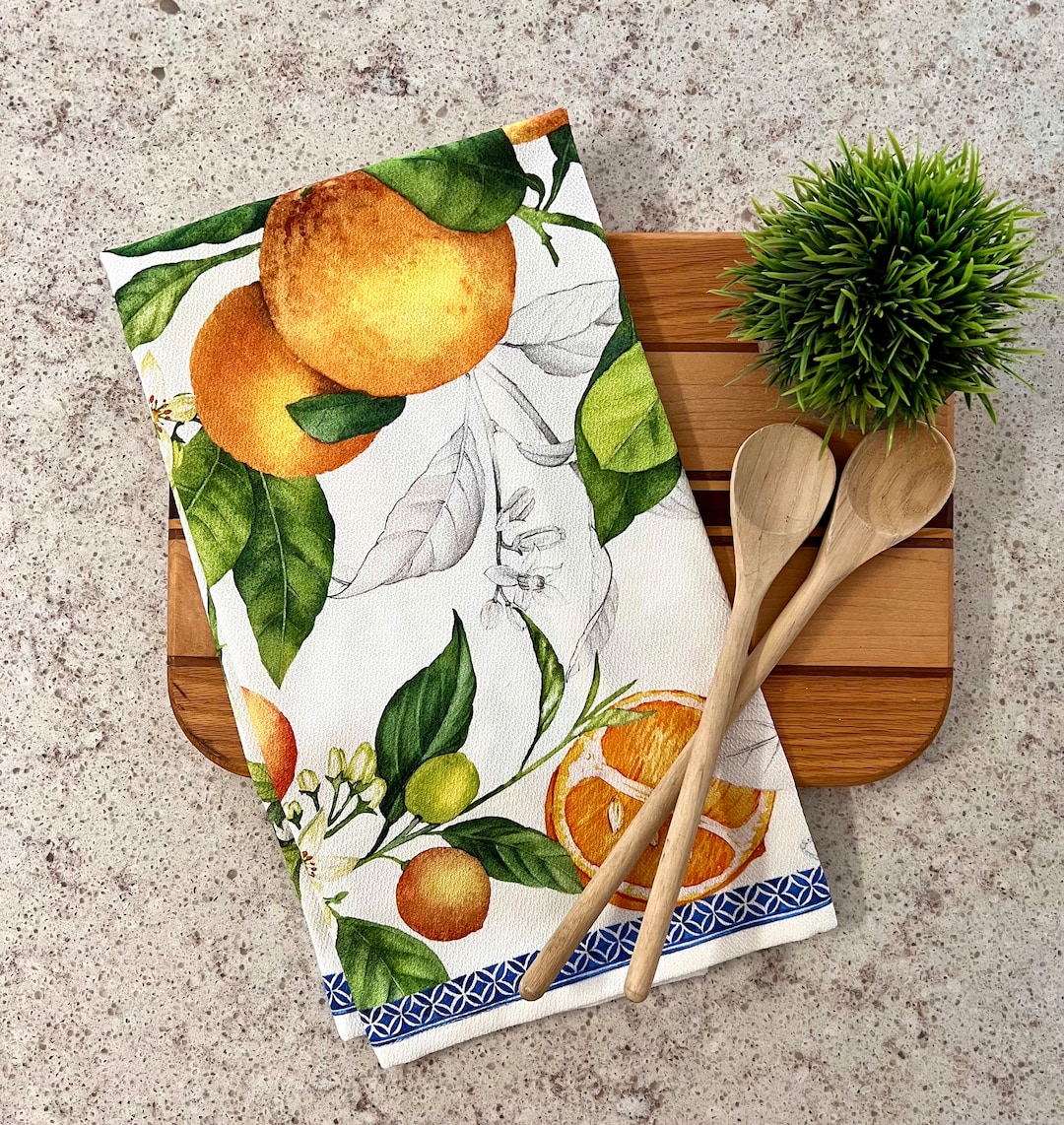 Kitchen Towel With Oranges, Orange Kitchen Towels - Etsy
