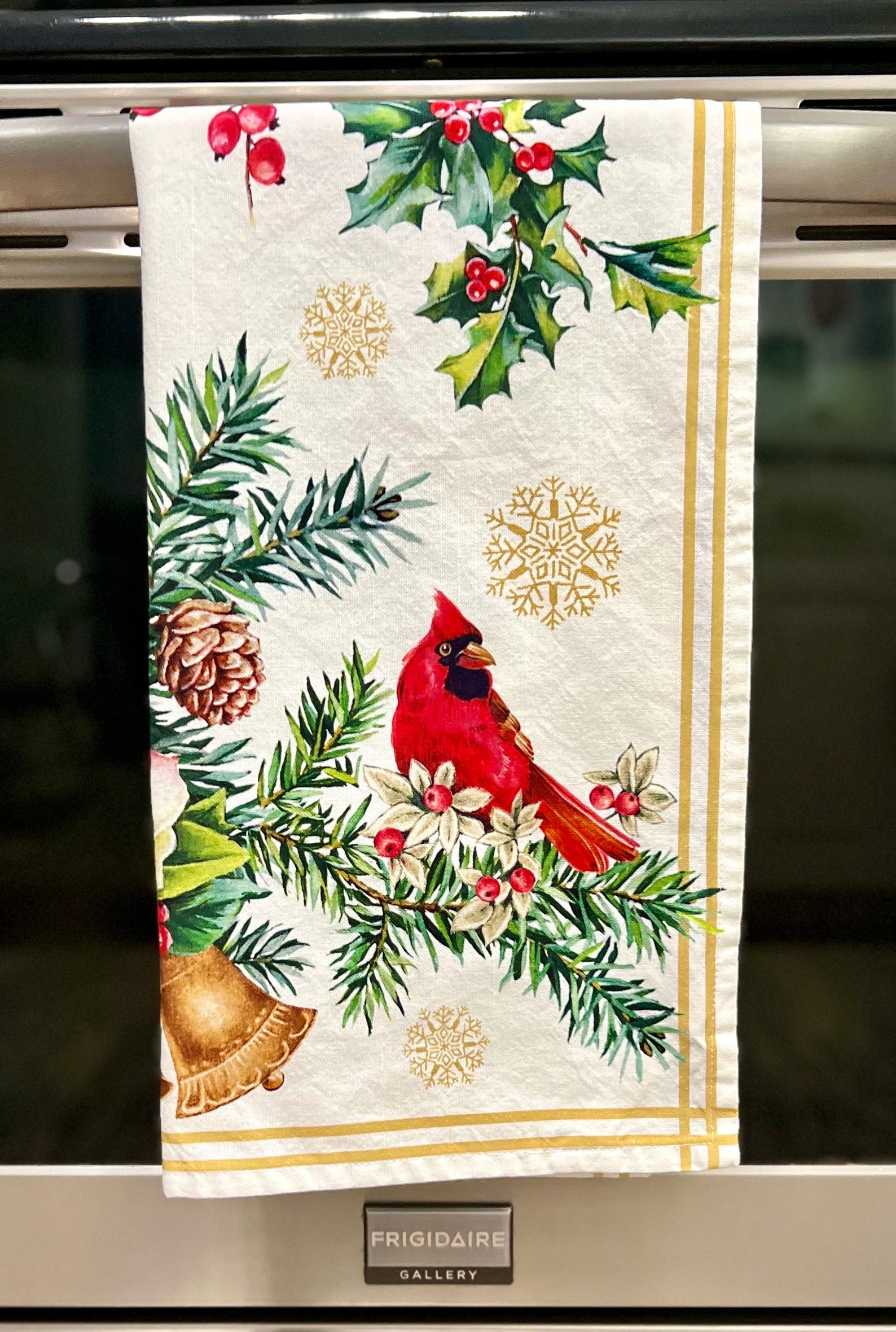 Cardinal Kitchen Towel, Cardinal Tea Towel, Christmas Tea Towel ...