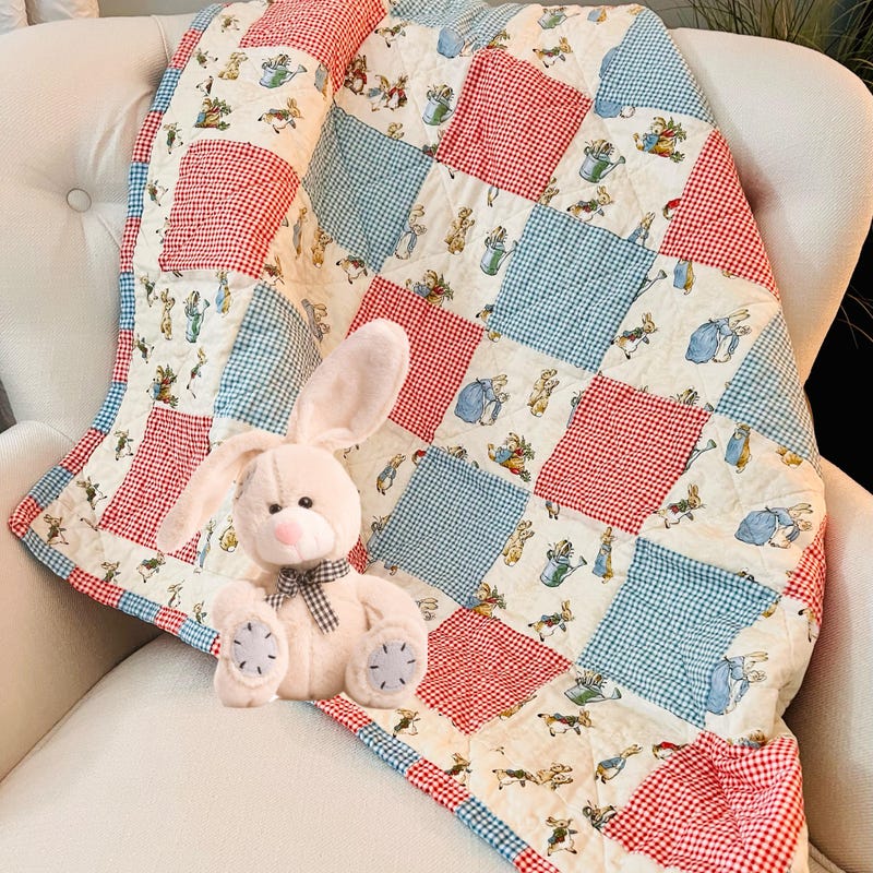Bunny Baby Quilt - Etsy
