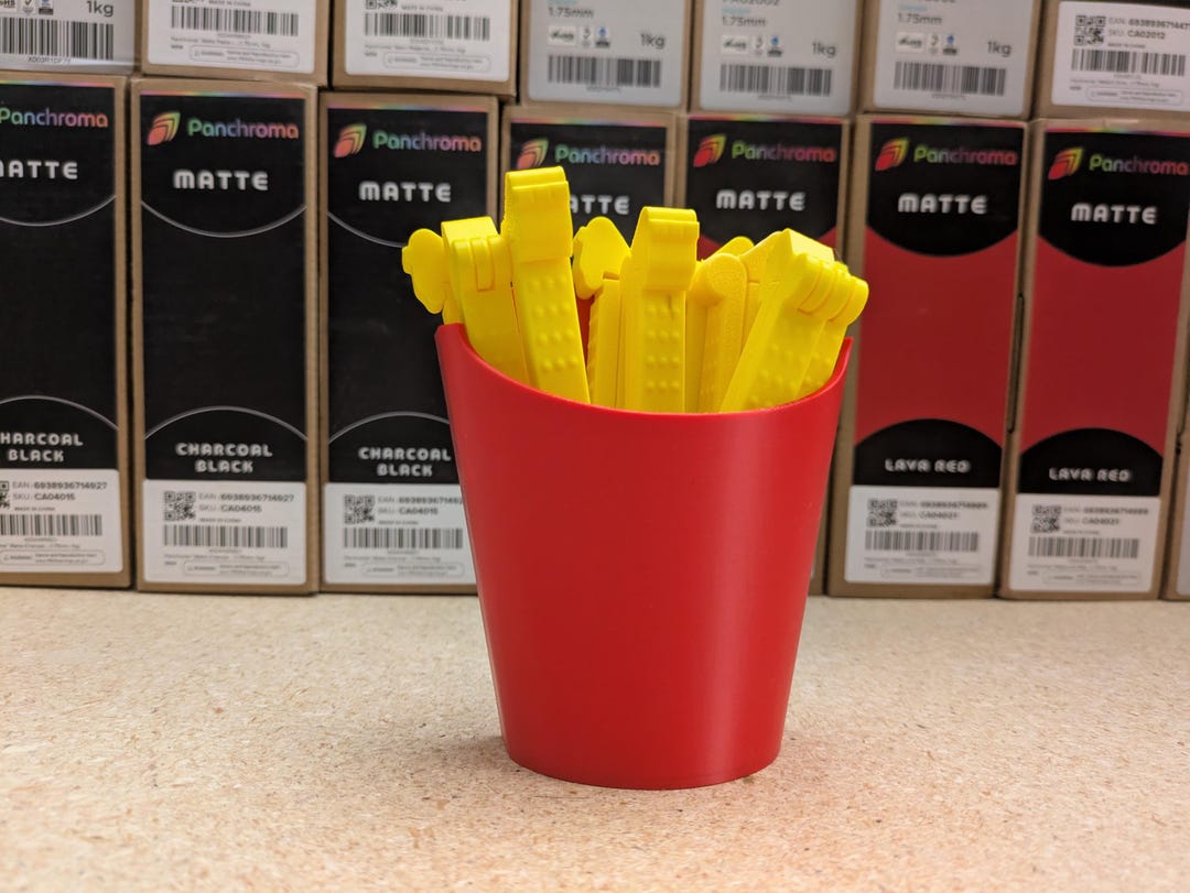 Customizable/personalized 3D Printed French Fry Chip Clip: Novelty ...