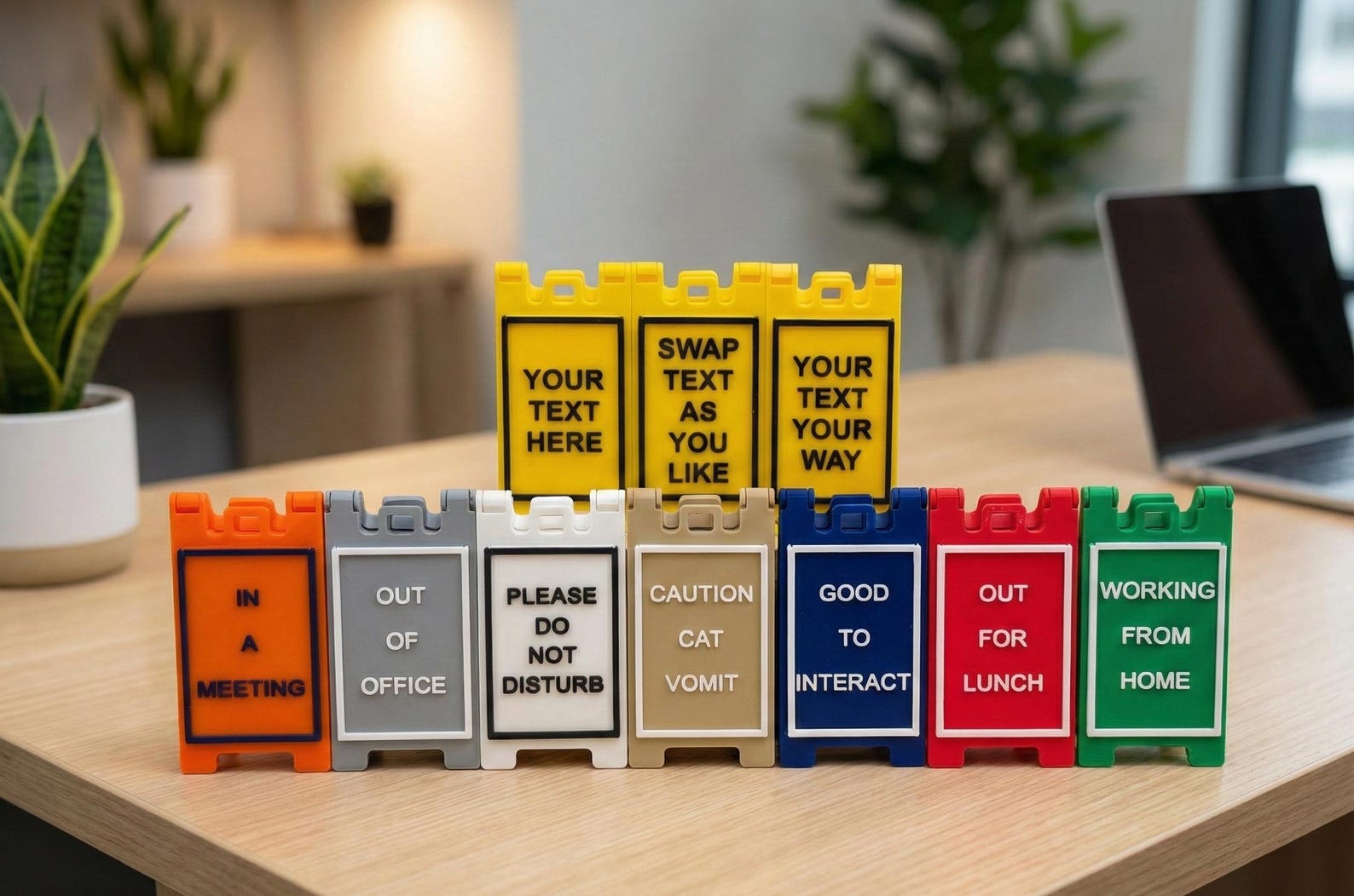 Customizable 3D Printed Desktop Sign - Office Status Indicator - Etsy