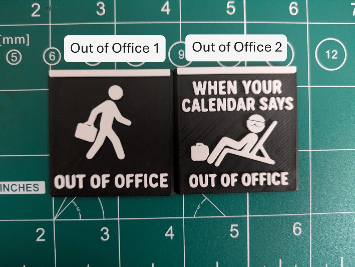 Personalized Office Door Sign: Custom Name, Switch Status - Etsy