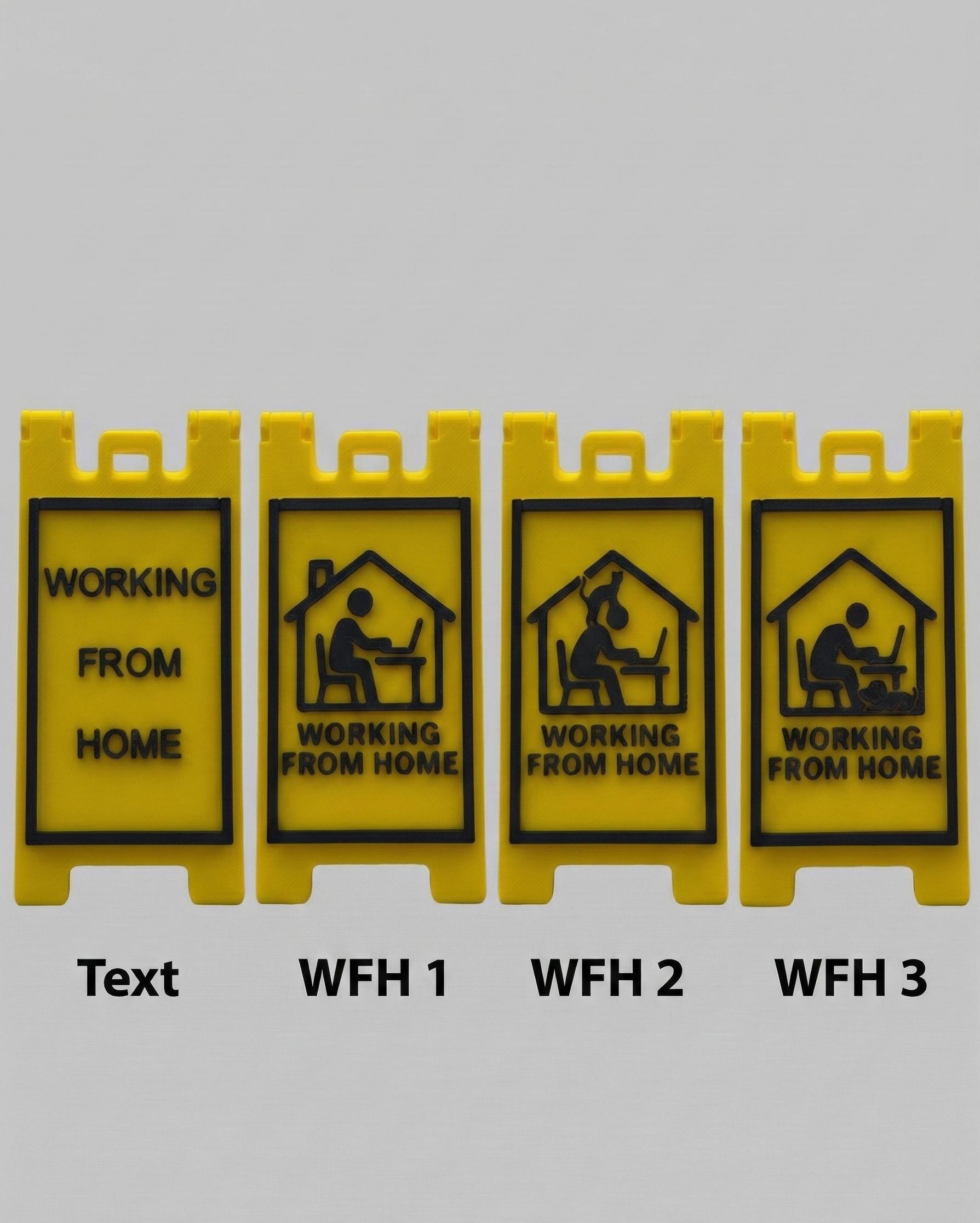 Working From Home Desk Sign | Status Indicator (switchable) | Office ...
