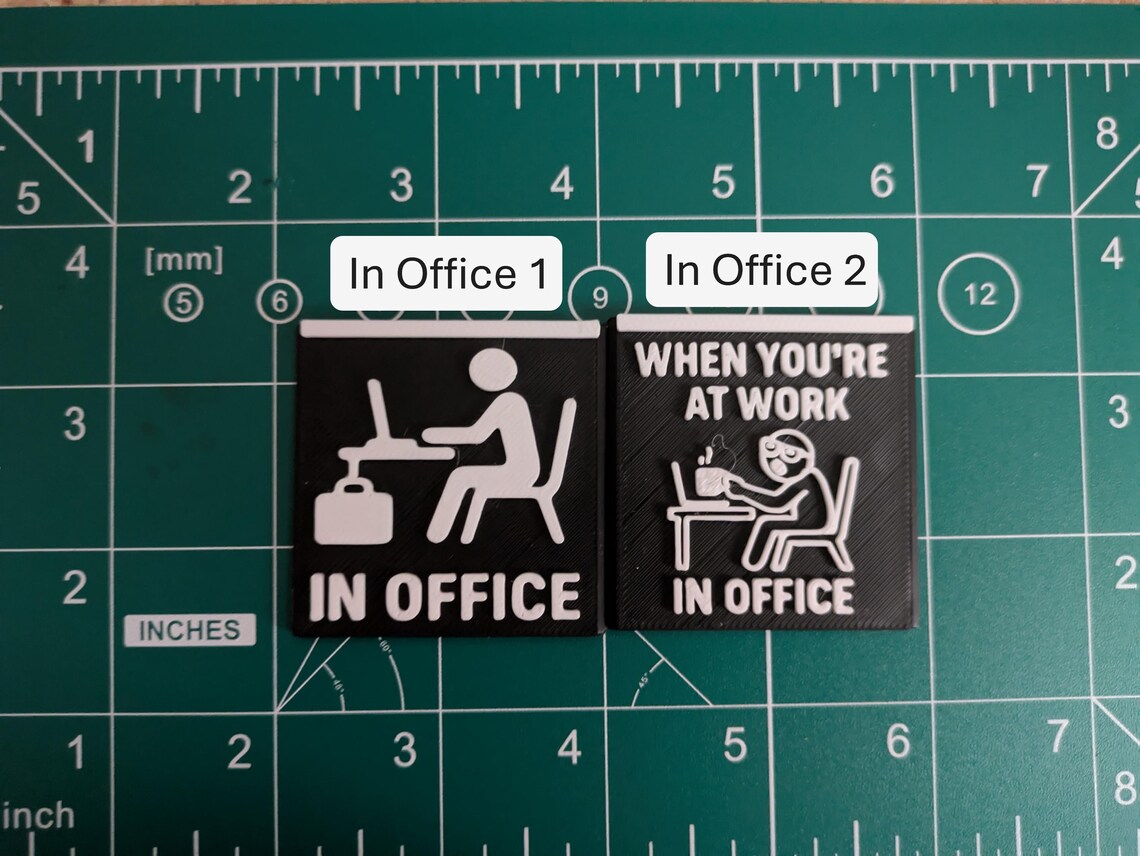 Personalized Office Door Sign: Custom Name, Switch Status - Etsy