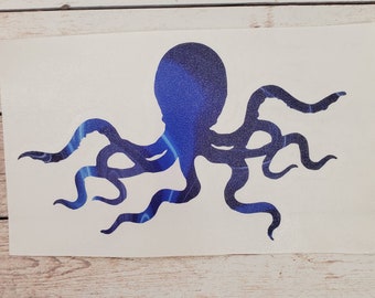 Octopus Car Sticker - Etsy